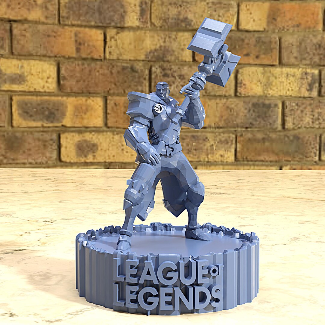 Jayce Fan Art Figure, 3D Printed Statue League of Legends, Resin Figure ...