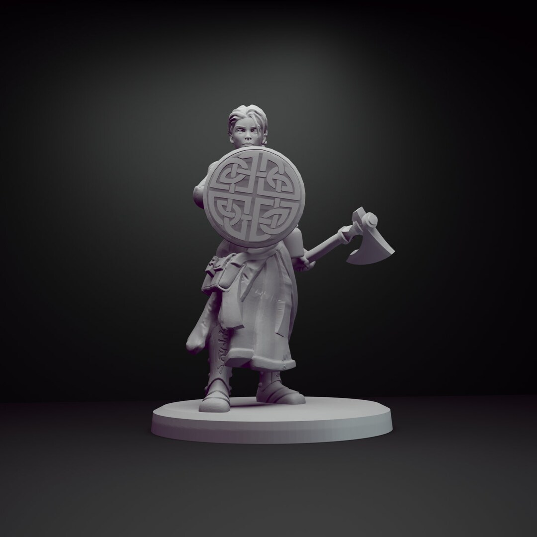 Female Viking Dungeons and Dragons D&D 28mm/32mm Tabletop Games Scales ...