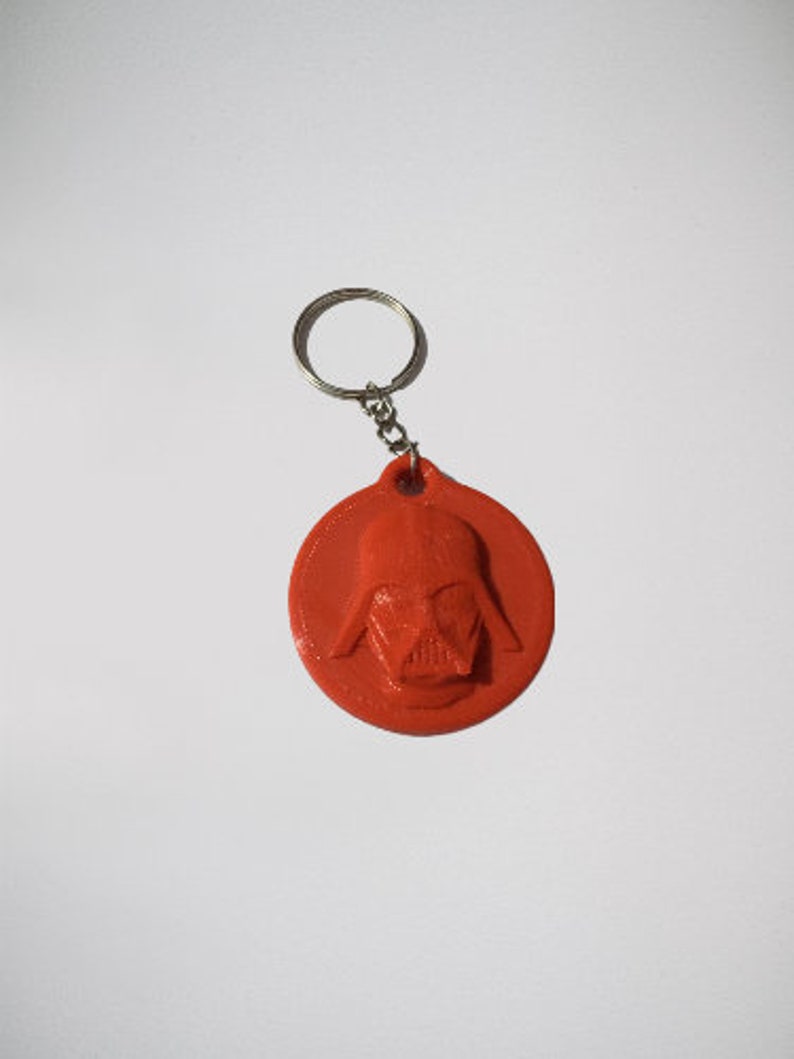 Darth Vader Keychain Dark Lord Keychain Star Wars 3D Printed Keyring ...