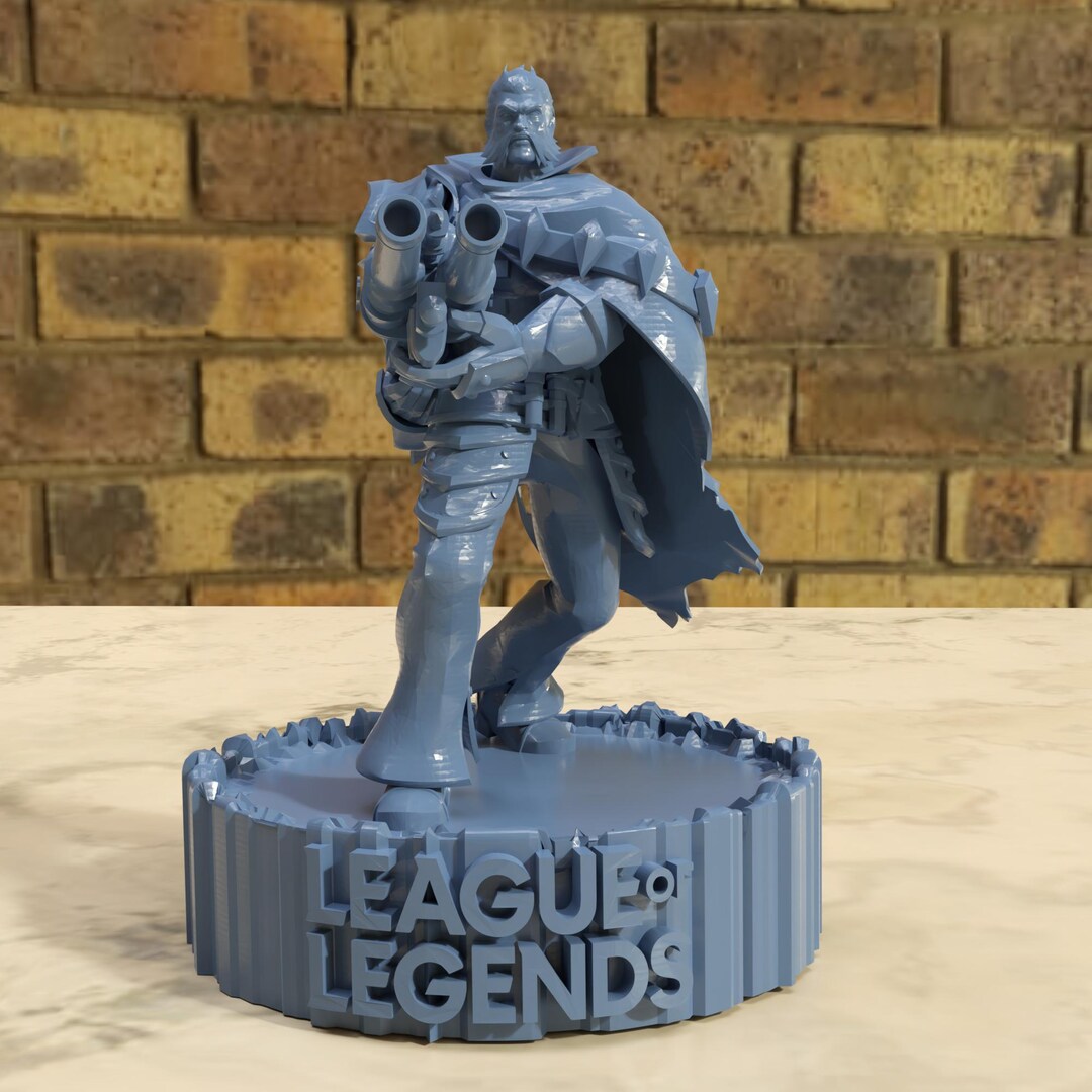 League of Legends Graves Figurine, 3D Printed Outlaw Champion Statue ...