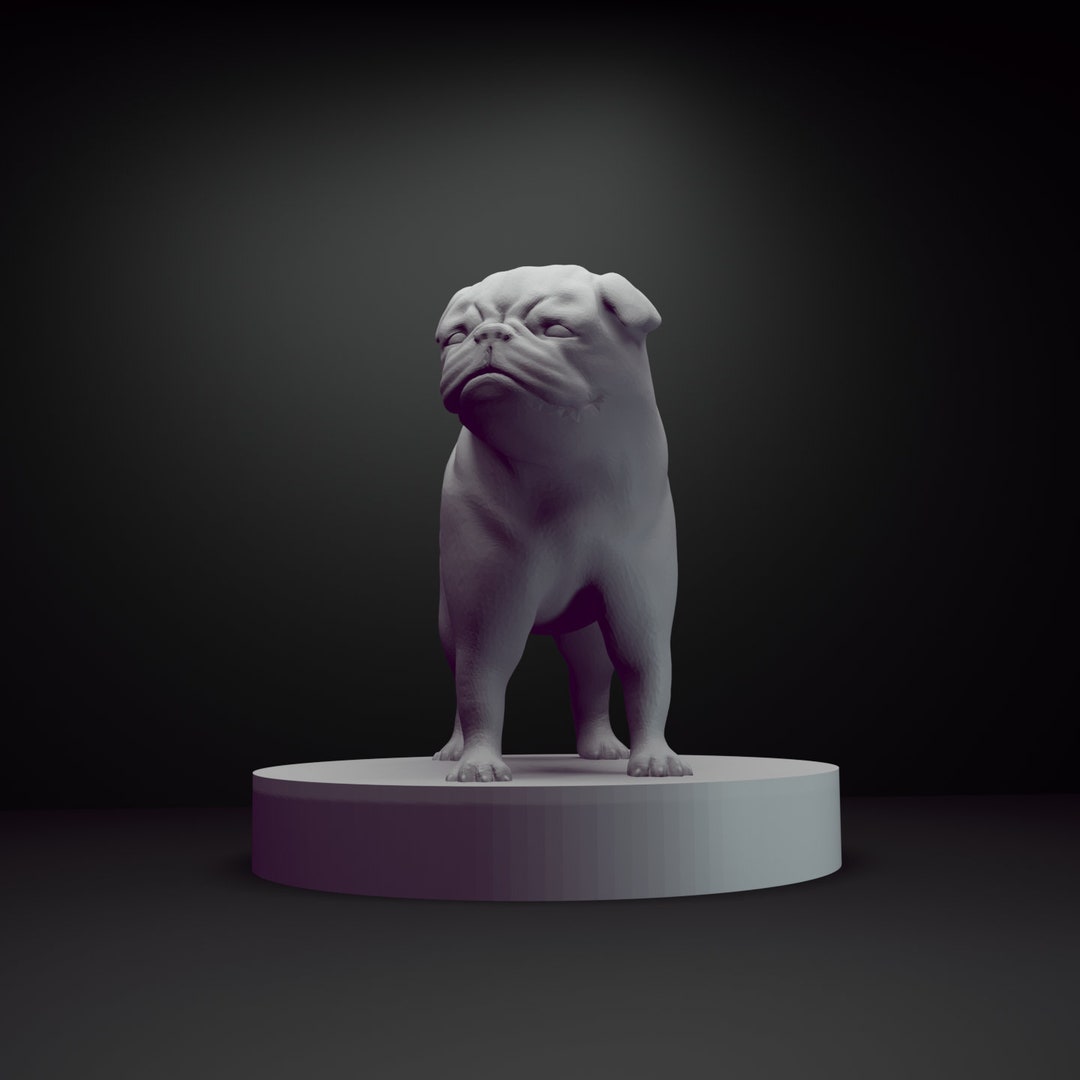 Pug 28mm 32mm Tabletop Games Scale Dungeons and Dragons D&D Role ...