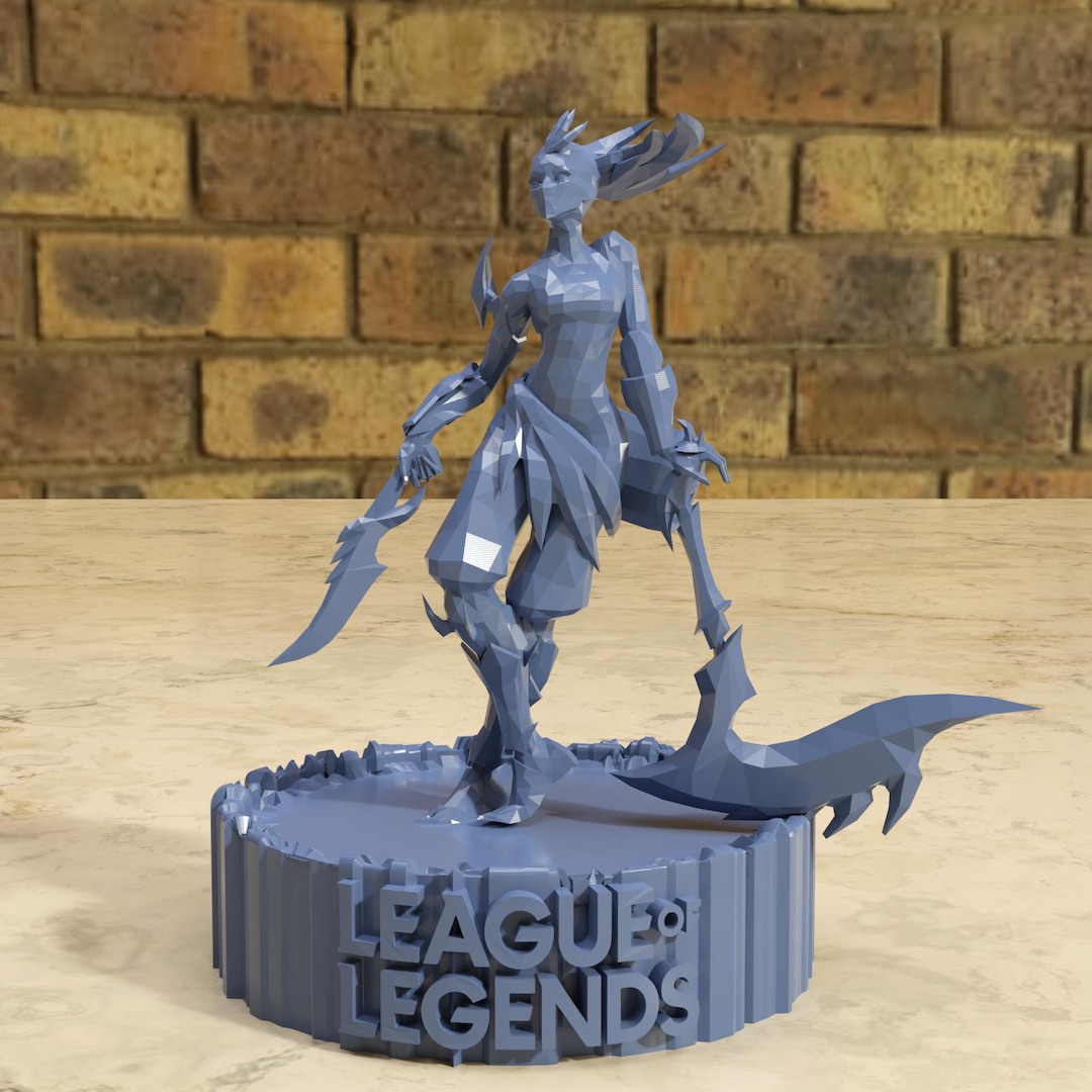 Stinger Akali Statue, League of Legends 3D Print Figurine, Lol Champion ...