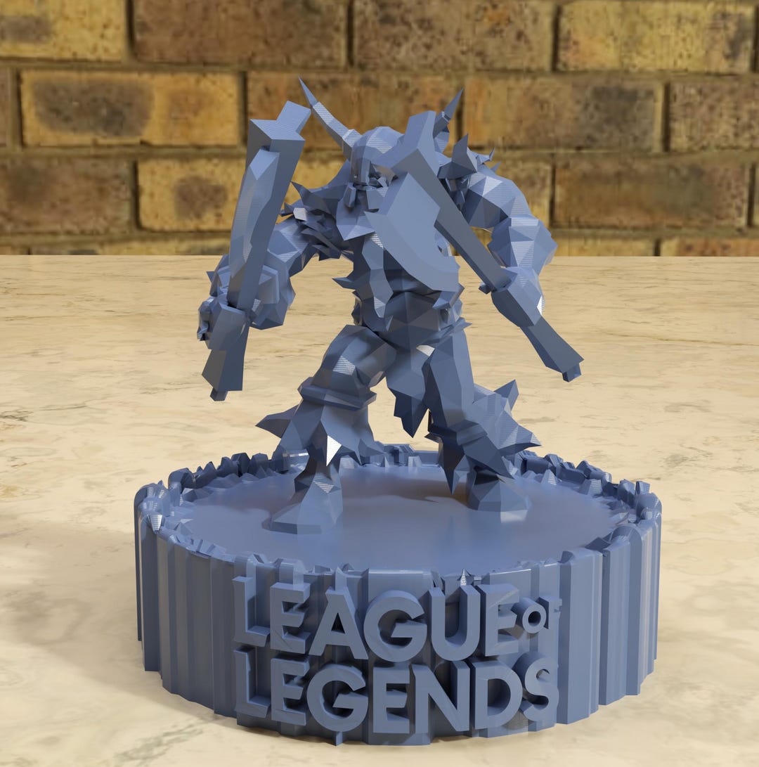 League of Legends Olaf, Custom 3D Printed Figurine, Viking Berserker ...