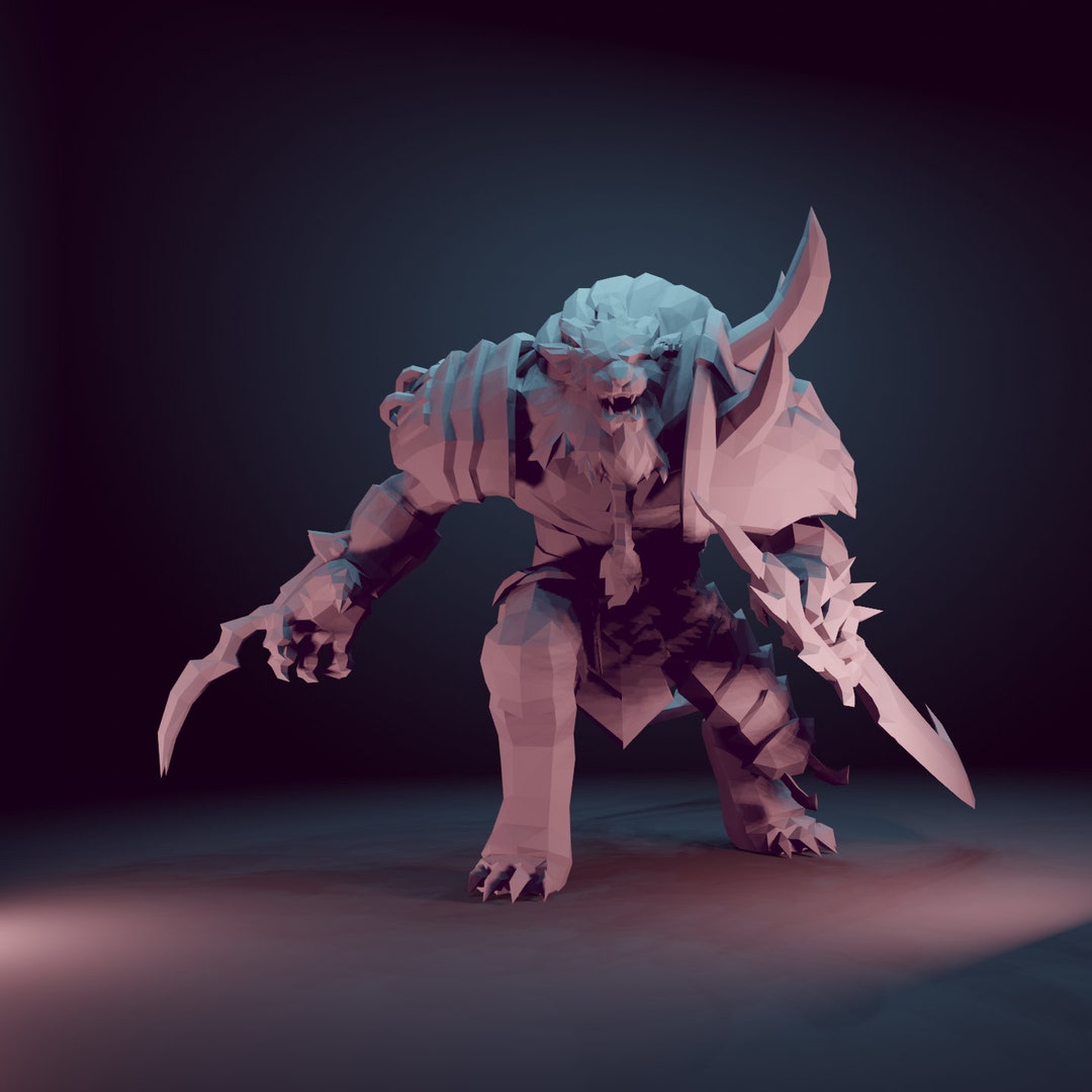 Rengar League of Legends Figure - League of Legends Figurine - Lol - 3D ...