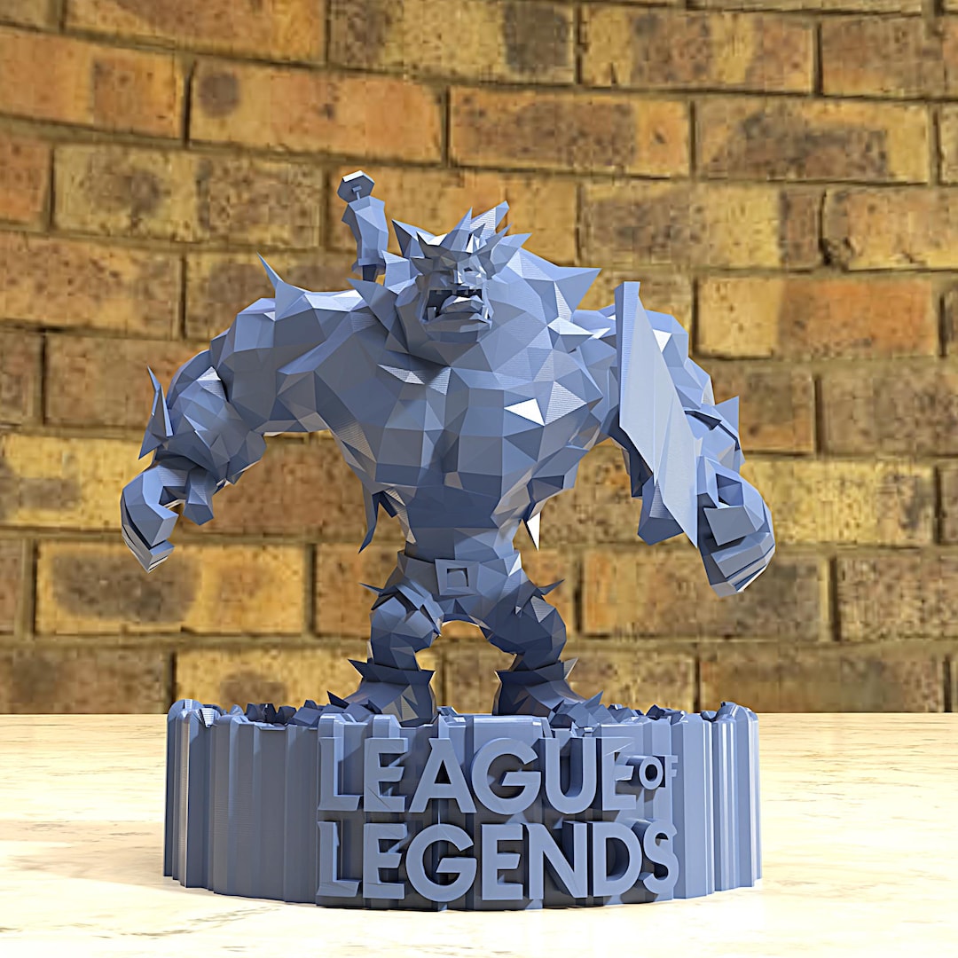 Dr. Mundo Resin Figure, Custom League of Legends Statue, 3D Printed LOL ...
