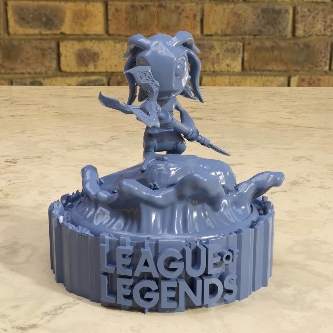 League of Legends Fizz Figurine, 3D Printed LOL Champion Toy With ...
