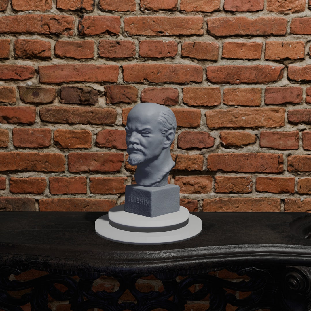Vladimir Lenin Bust - 3D Resin Printed Statue - Political Sculpture ...