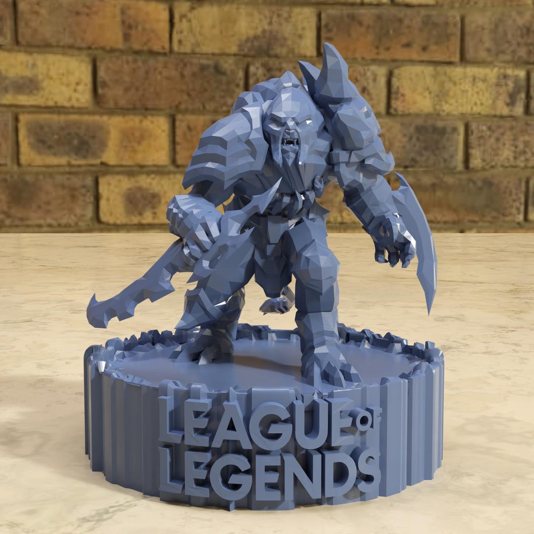 League of Legends Rengar Headhunter 3D Printed Figurine, Custom Jungle ...