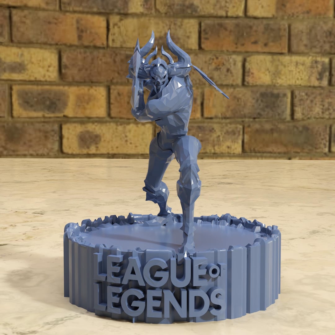 Lunar Eclipse Aatrox Statue, League of Legends 3D Print, Custom Gamer ...