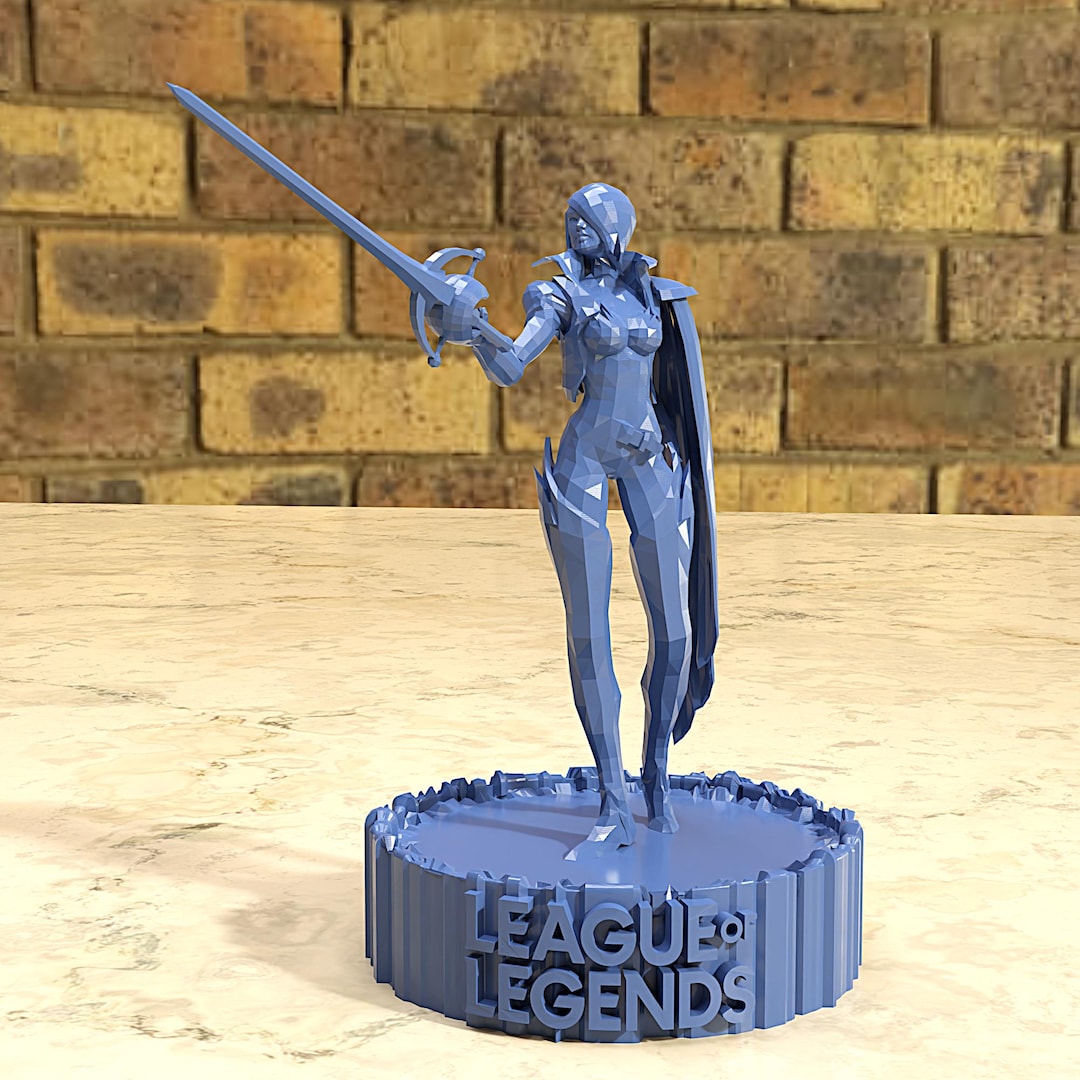 Fiora Fan Art Figure, 3D Printed Statue League of Legends, Resin Figure ...