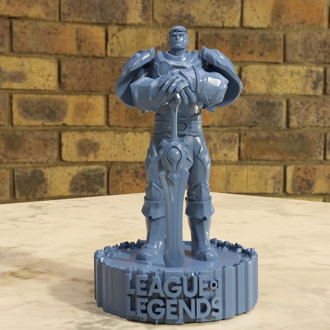 Garen League of Legends Figure, 3D Printed Demacia Warrior Model ...