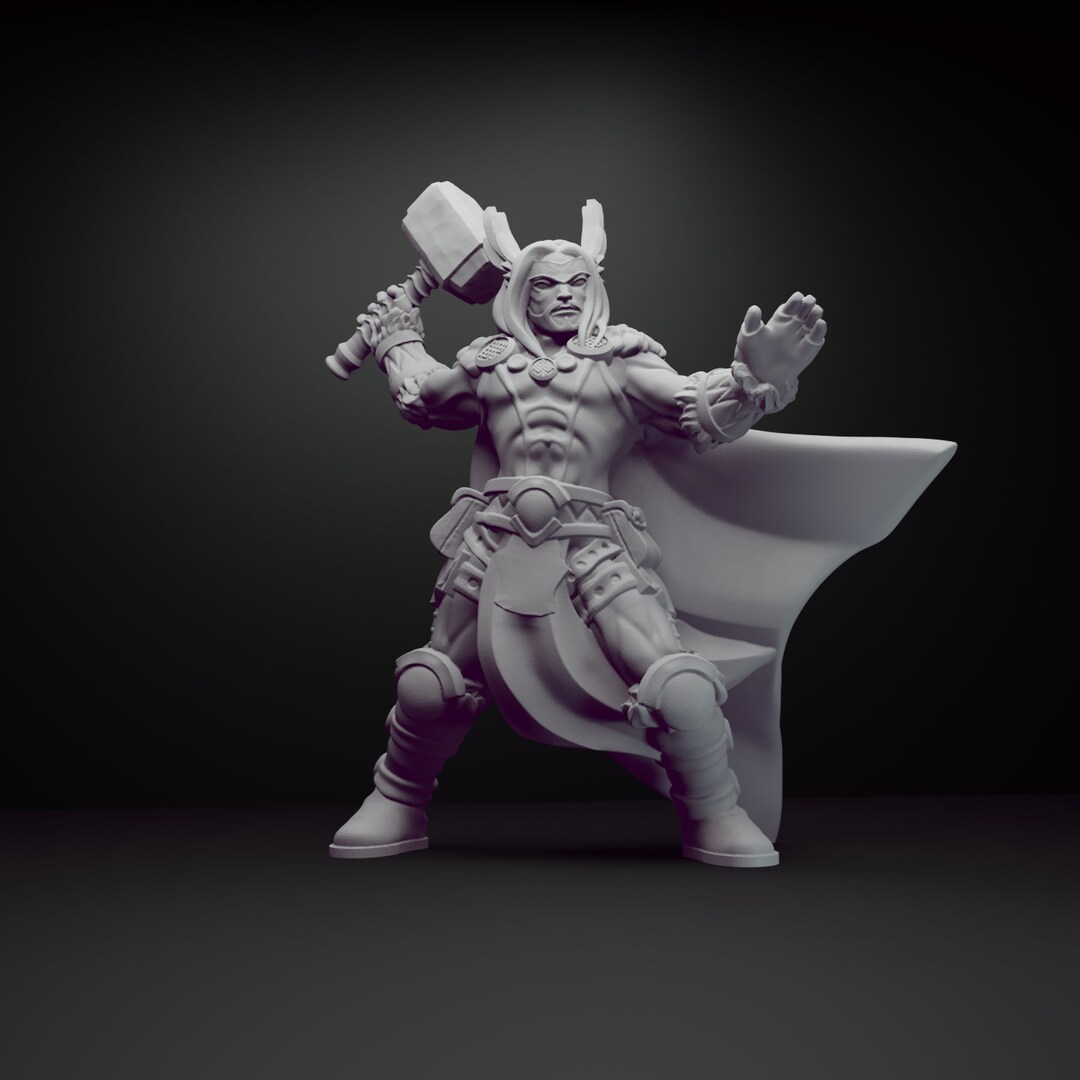 Thor 28mm 32mm Tabletop Games Scale Dungeons and Dragons - Etsy