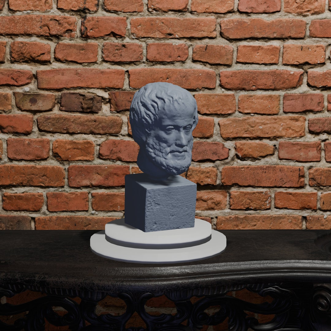 Aristoteles Bust - the Scientist Statue - 3D Resin Printed Sculpture ...