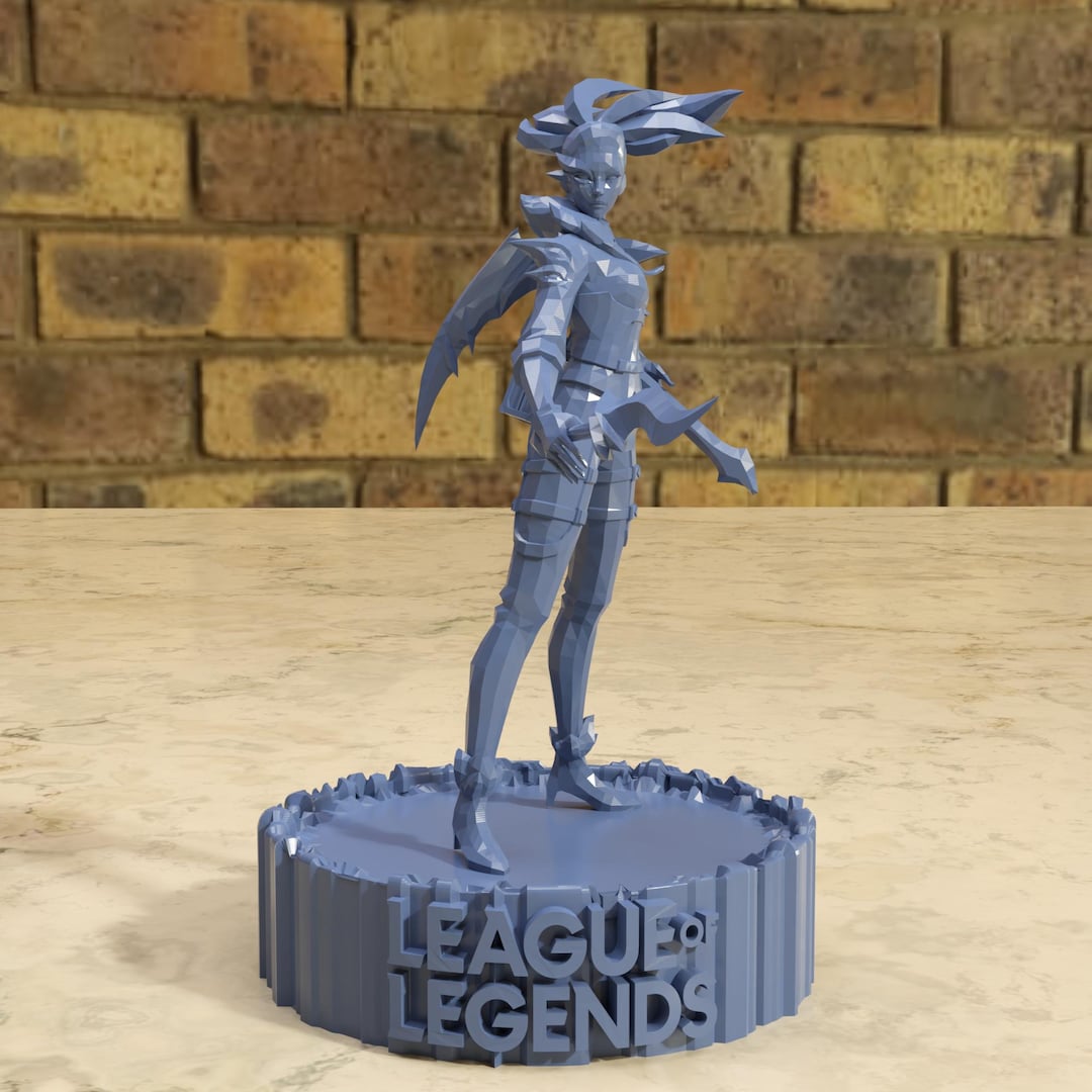 Crime City Nightmare Akali LOL 3D Printed Figure, Custom League of ...