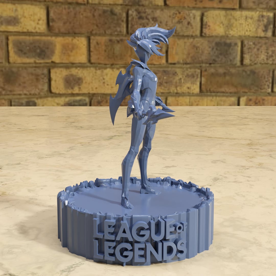 Empyrean Akali Statue, League of Legends 3D Print, Custom LOL Akali ...