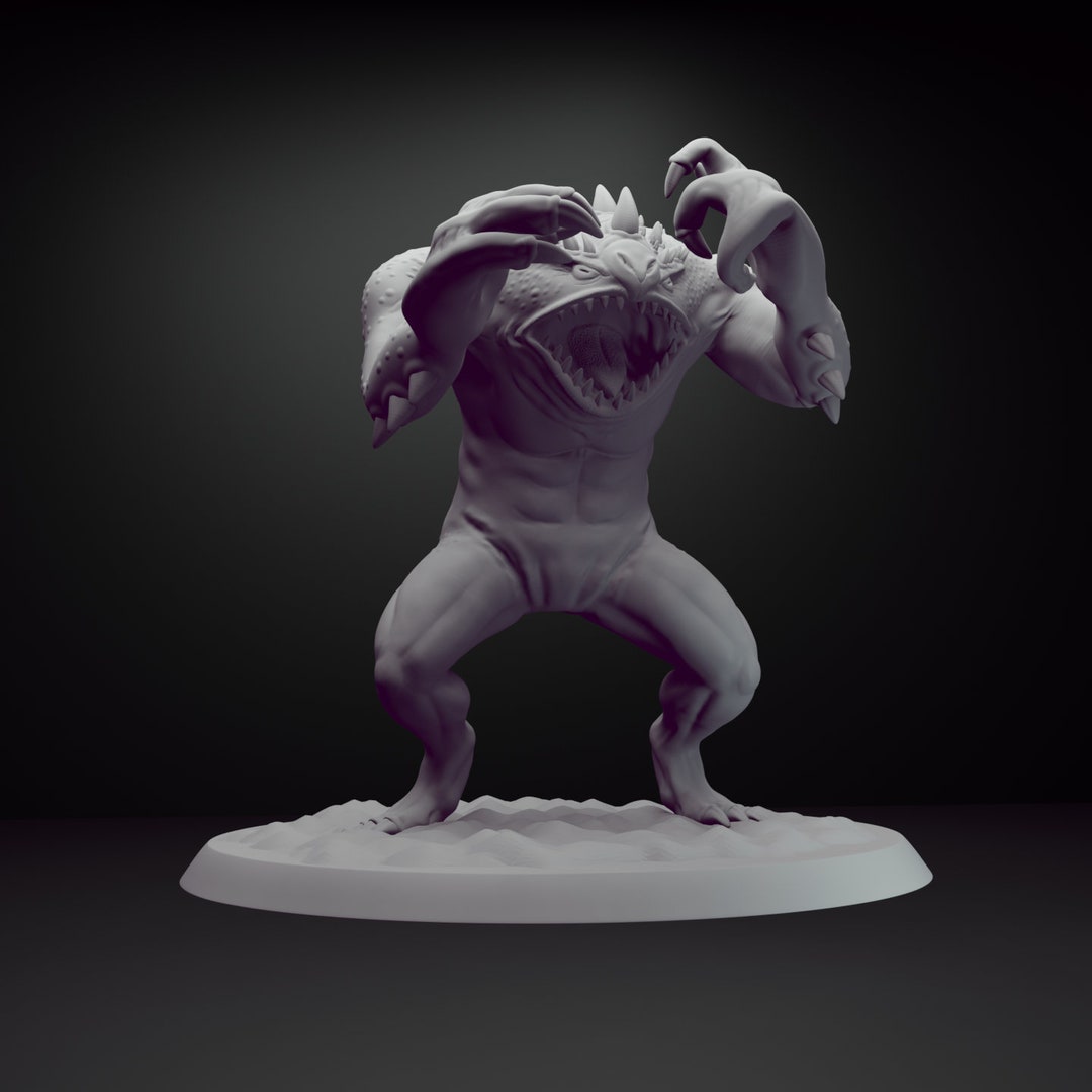 Hezrou 28mm 32mm Tabletop Games Scale Dungeons and Dragons D&D Role ...