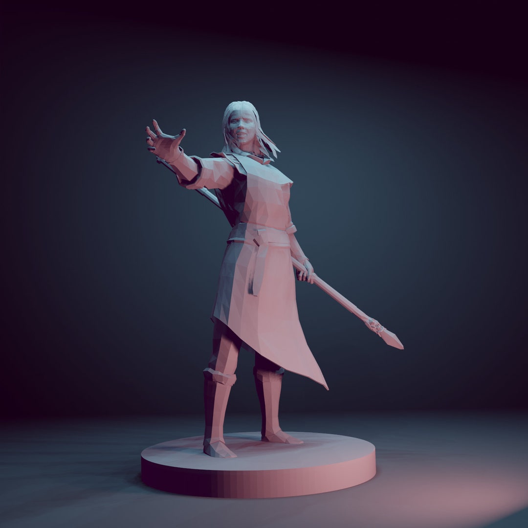 Human Wizard tabletop Games Role Play Games Minis 3D Resin Print ...