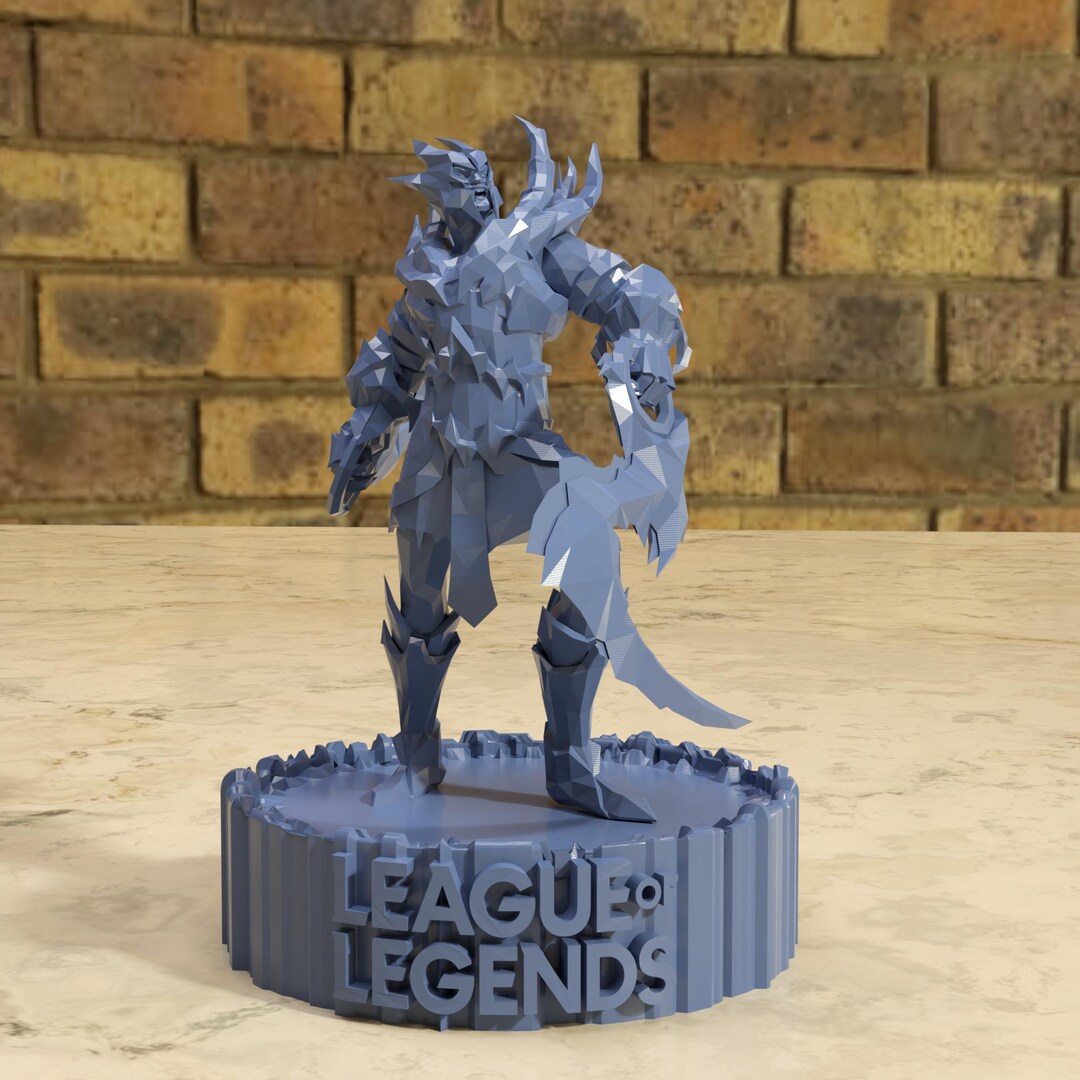 League of Legends Soul Reaver Draven 3D Printed Figurine, Custom Name ...