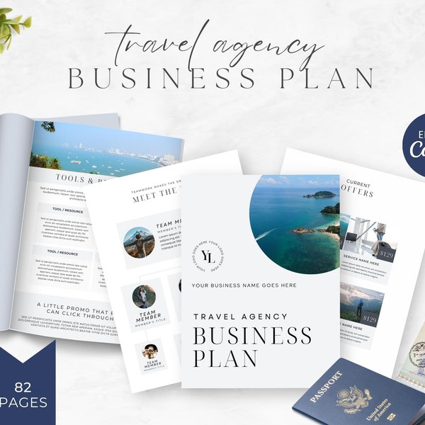 Travel Agent Business Plan Template - Etsy
