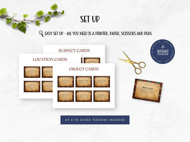 Medieval Castle Murder Mystery Printable, Scavenger Hunt for Adults ...