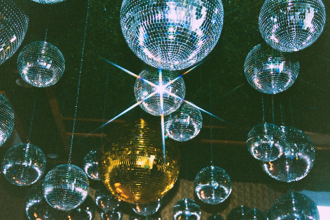 Retro Disco Ball Wall Art Print - Sparkly Digital Download - Y2K ...