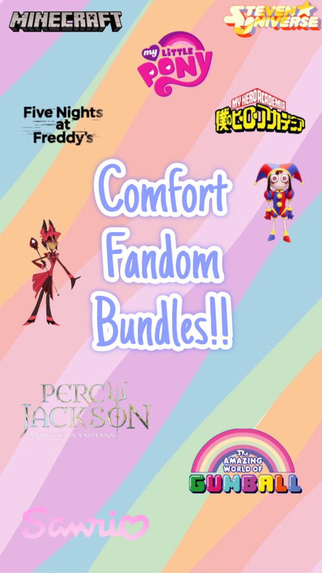 Comfort Fandom Bundles - Etsy