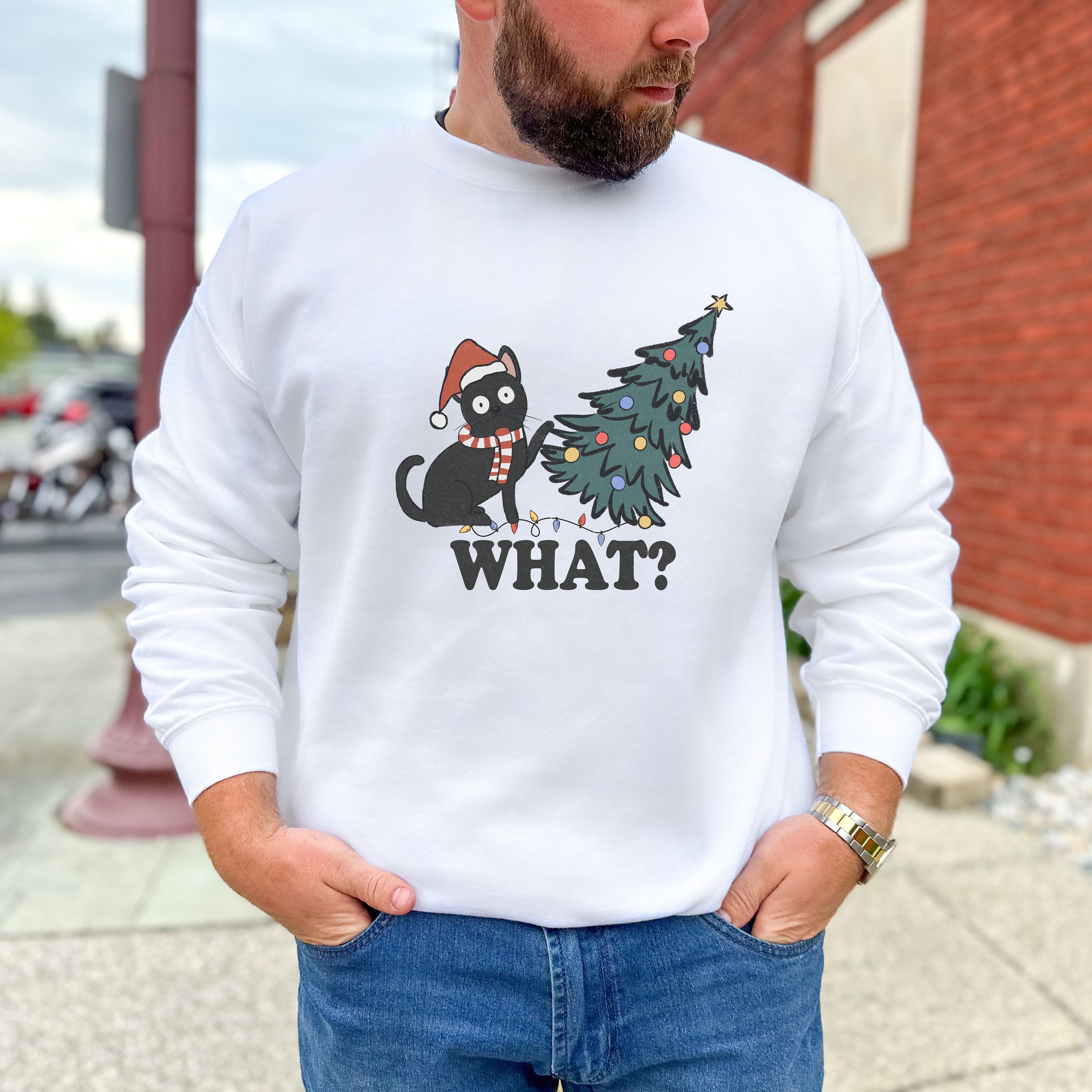 Weihnachtspullover Katze Weihnachten Pullover Katzen Cat - Etsy.de