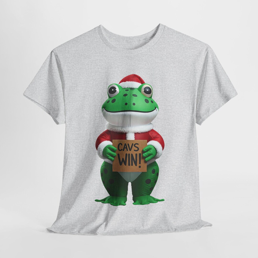 Santa Themed Cavs Win Frog Tee Shirt - Etsy