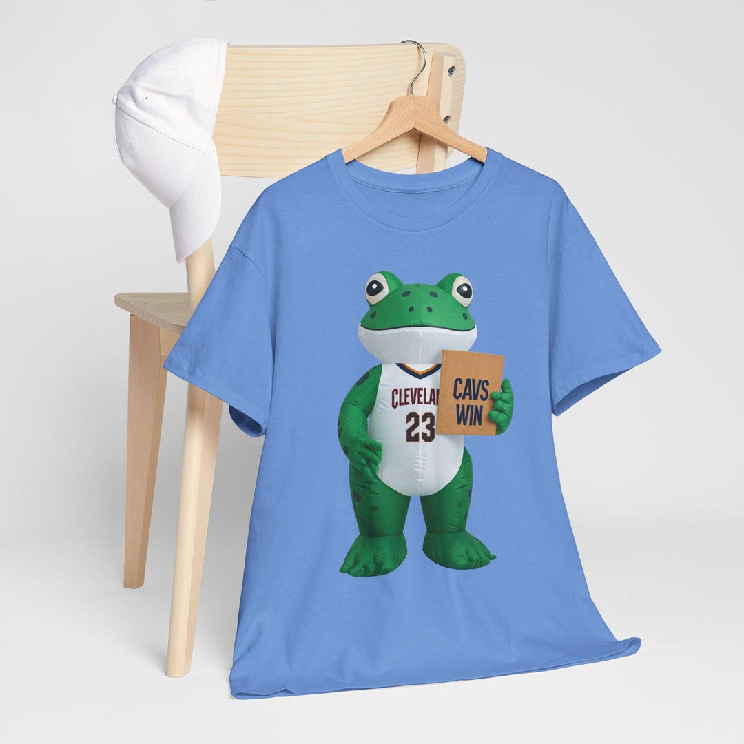 Cavs Win Frog in Uniform Unisex Cotton Tee - Etsy