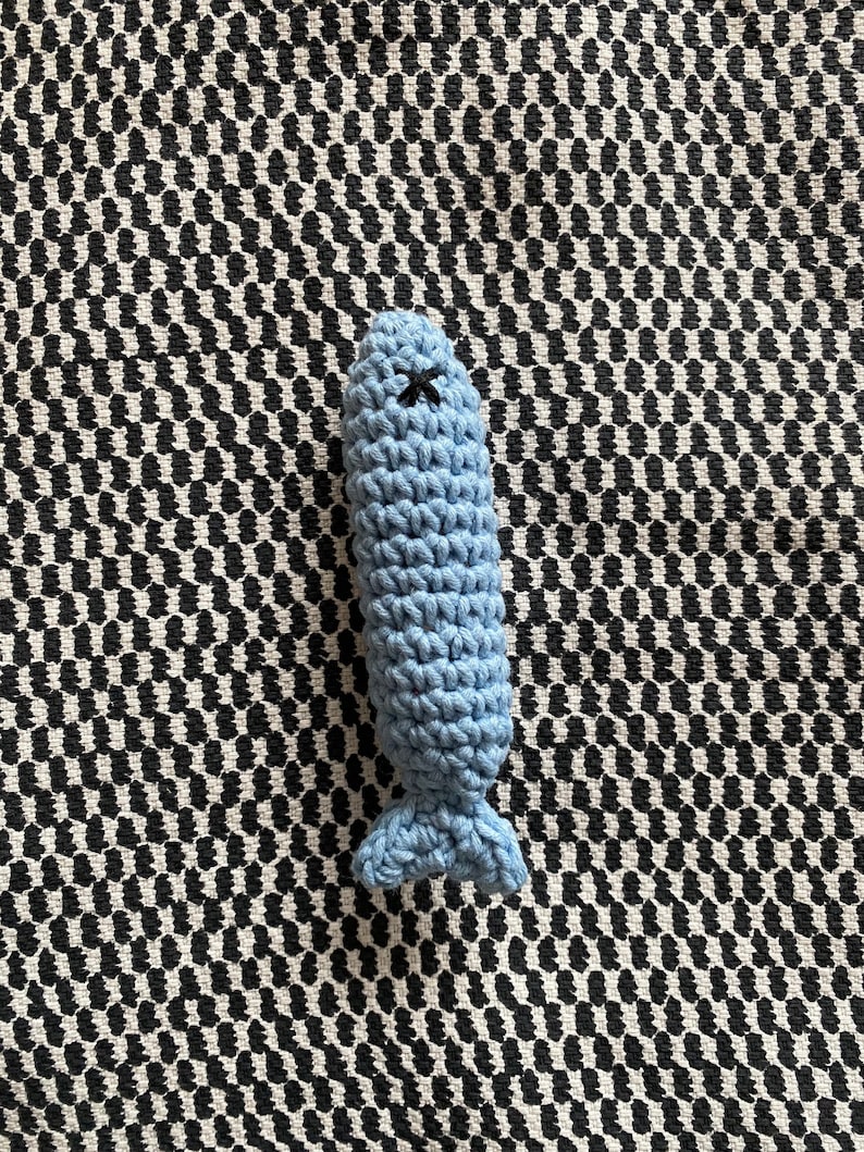 Salty Sardine Crochet Cat Toy Crochet Pattern Easy - Etsy