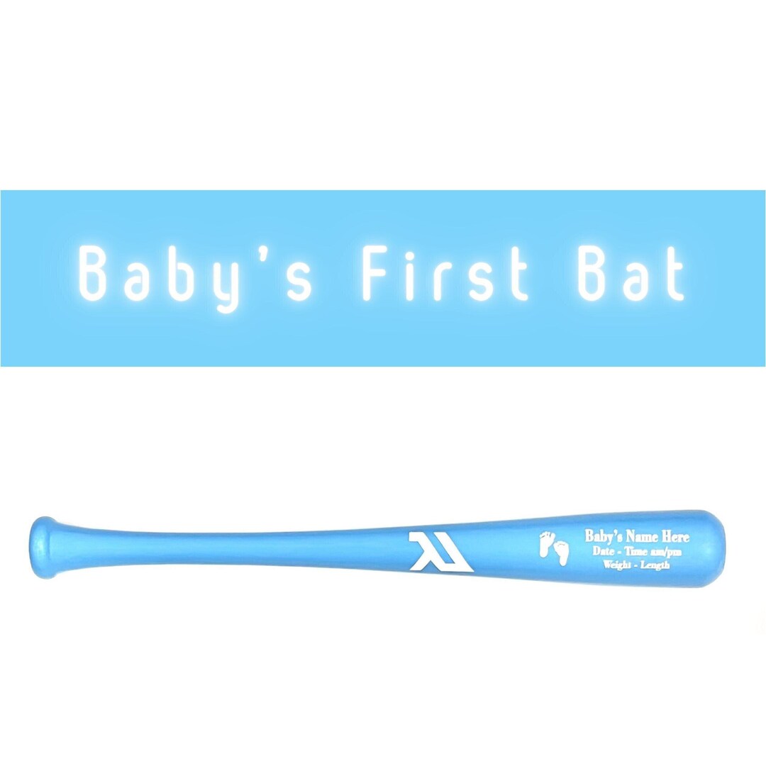 Personalized Newborn Baseball Bat - Custom Engraved With Baby's Name ...