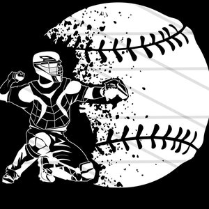 Baseball Catcher Svg Softball Catcher Svg Sublimation Print - Etsy