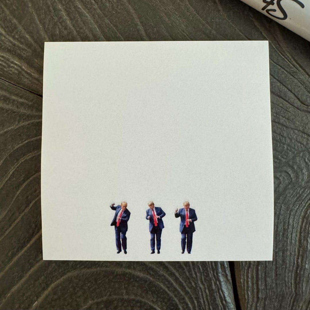 Funny Post-it Notes® | Trump Dance | Funny Sticky Notes | Note Pad ...