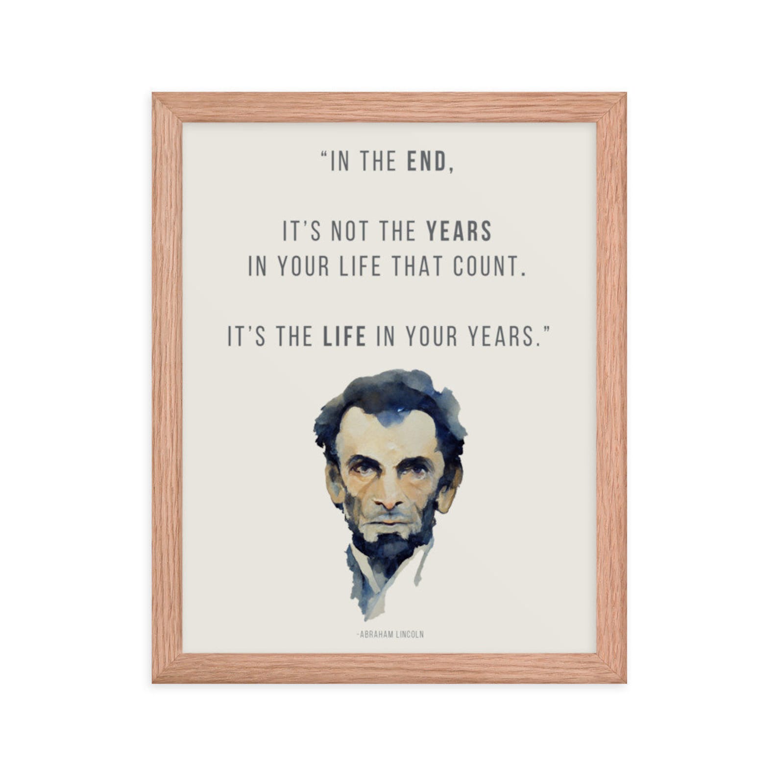 Abraham Lincoln Framed Quote Poster - Etsy