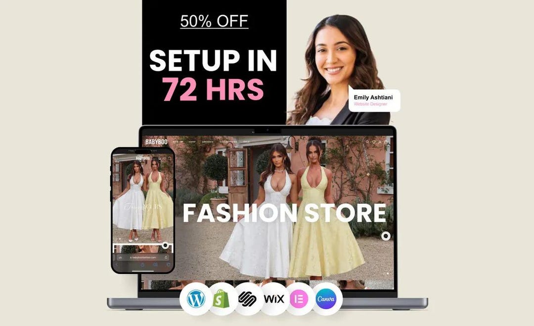 Clothing Brand Website, Complete Fashion Store Setup, Luxury Website ...