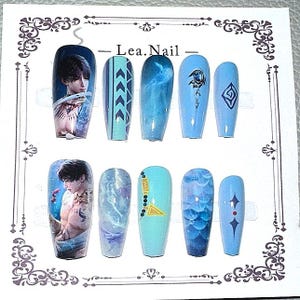 Love and Deepspace Sylus/xavier/zayne/rafayel Press on Nails/anime Art ...