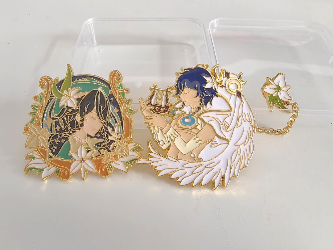 Genshin Impact Venti Barbatos Enamel Pin Brooch Jewelry/bag Deco ...
