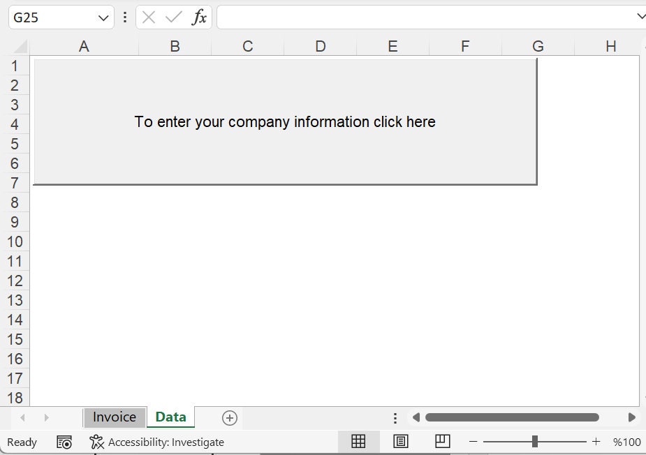 User-friendly Excel Invoice Template for Small Businesses - Etsy