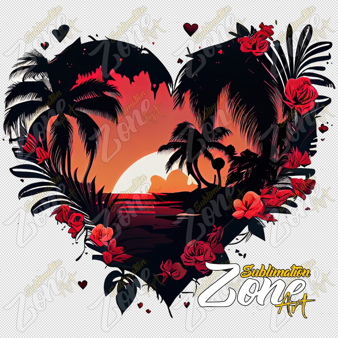 Caribbean Love SZ 23.2 - PNG Sublimation Design - Digital Character ...