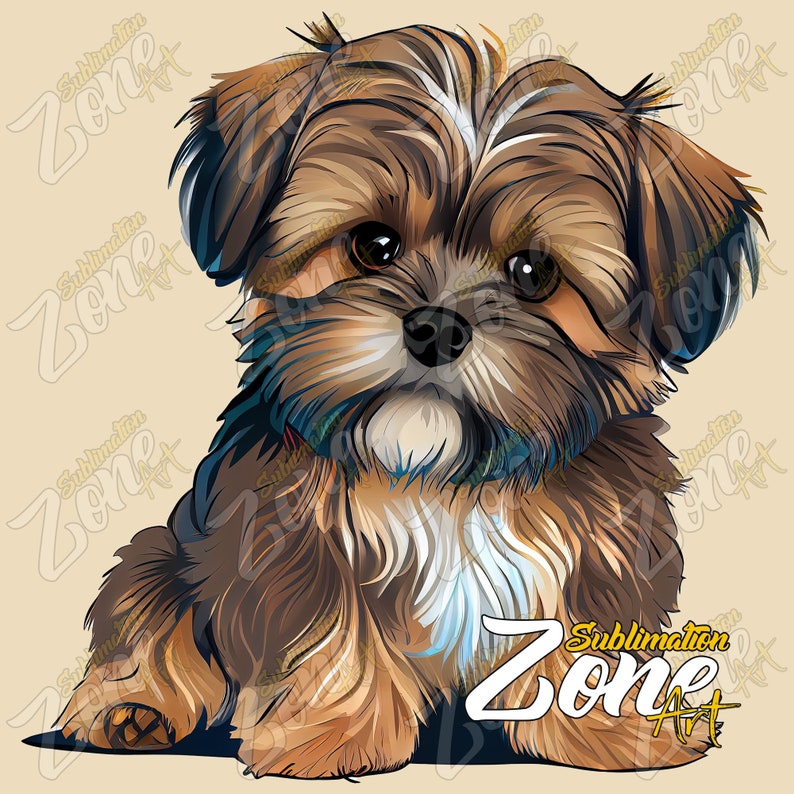 Shorkie SZ 23.1 - PNG Sublimation Design - Digital Character ...