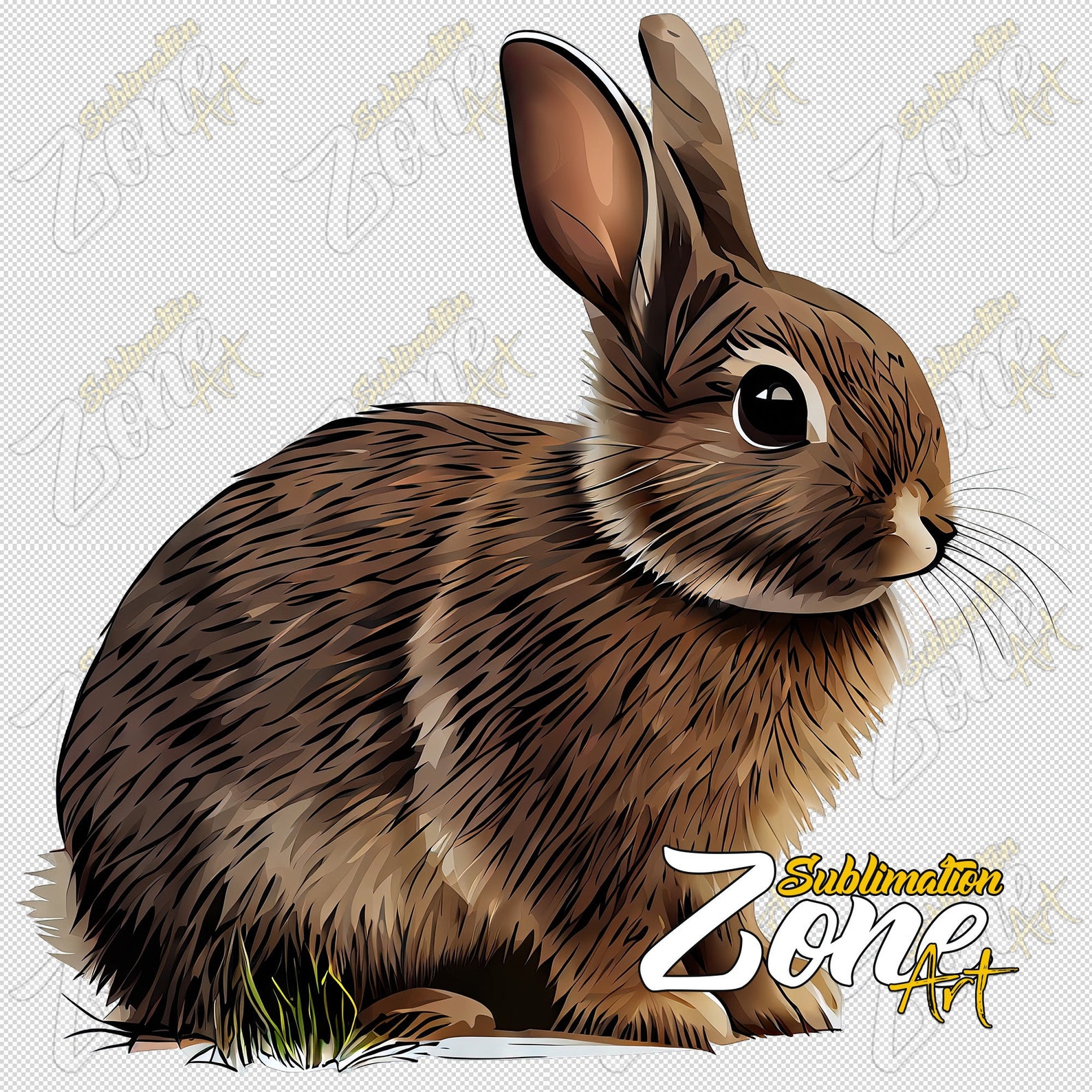 Bunny Rabbit 23.1 - PNG Sublimation Design - Digital Character ...