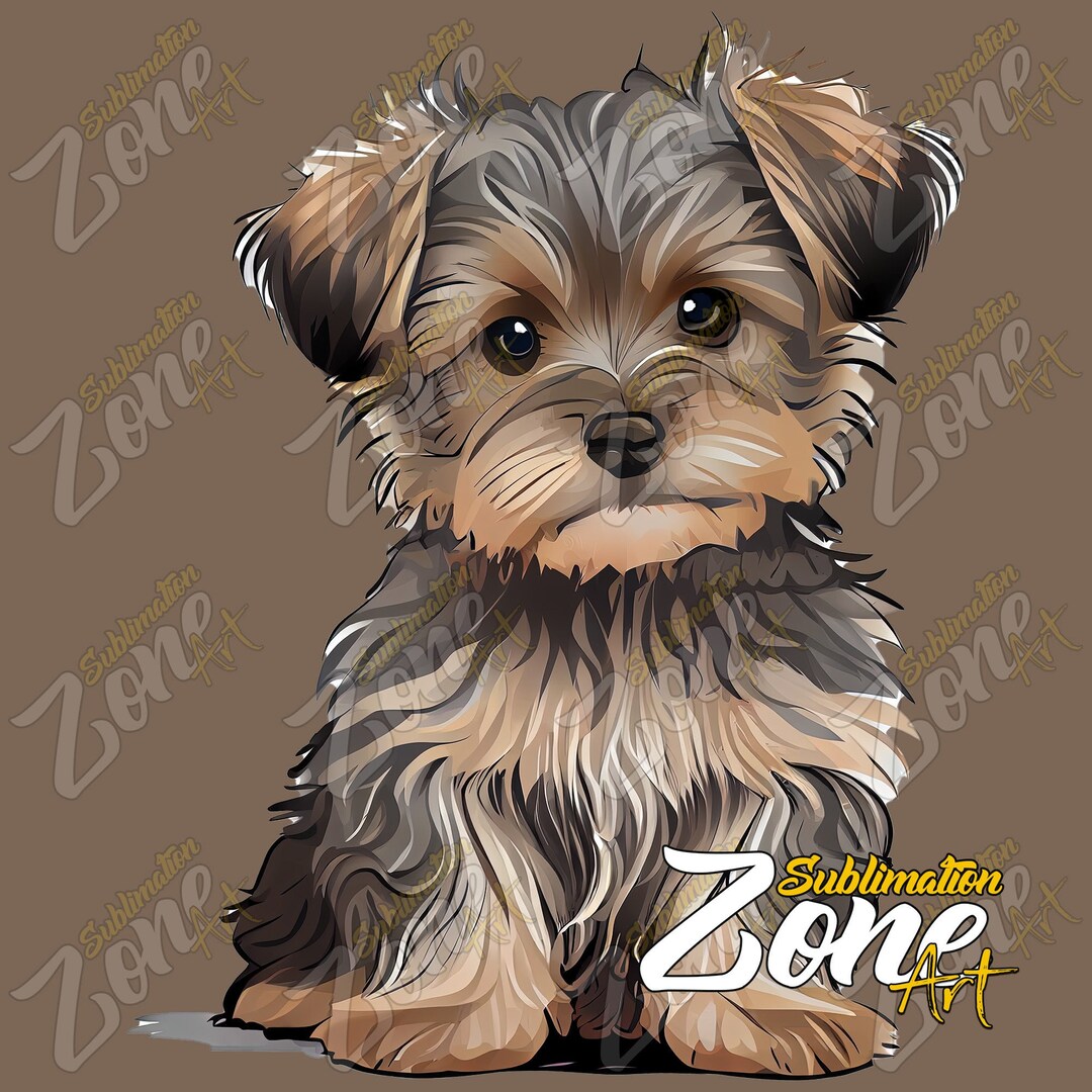 Yorkie Poo SZ 23.2 - PNG Sublimation Design - Digital Character ...