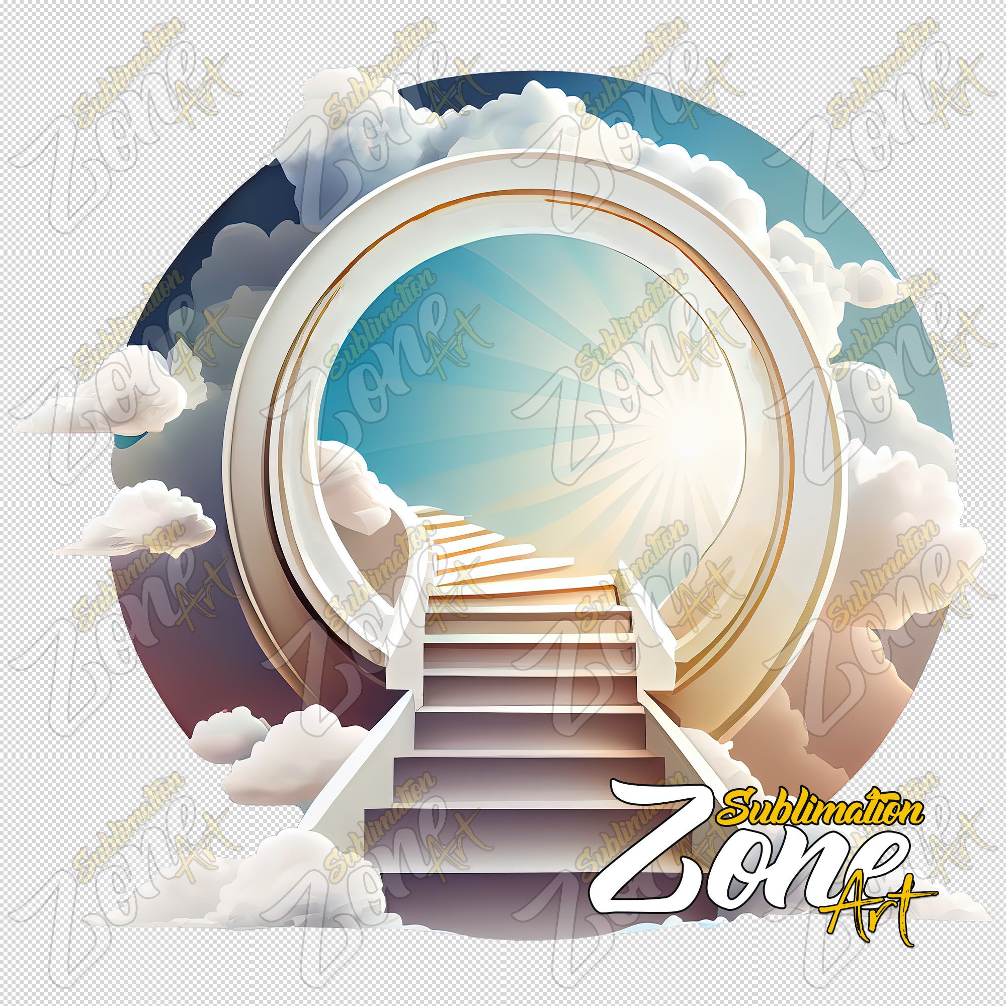 Stairway to Heaven 23.2 PNG Sublimation Design Digital Backdrop Digital ...