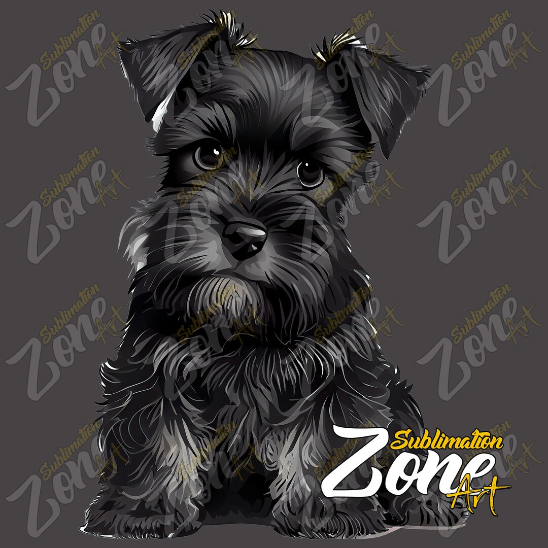 Schnauzer 23.2 - PNG Sublimation Design - Digital Character ...