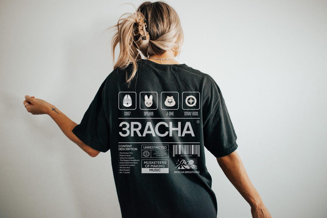 3RACHA Label Tee: Stray Kids Kpop Merch - Etsy