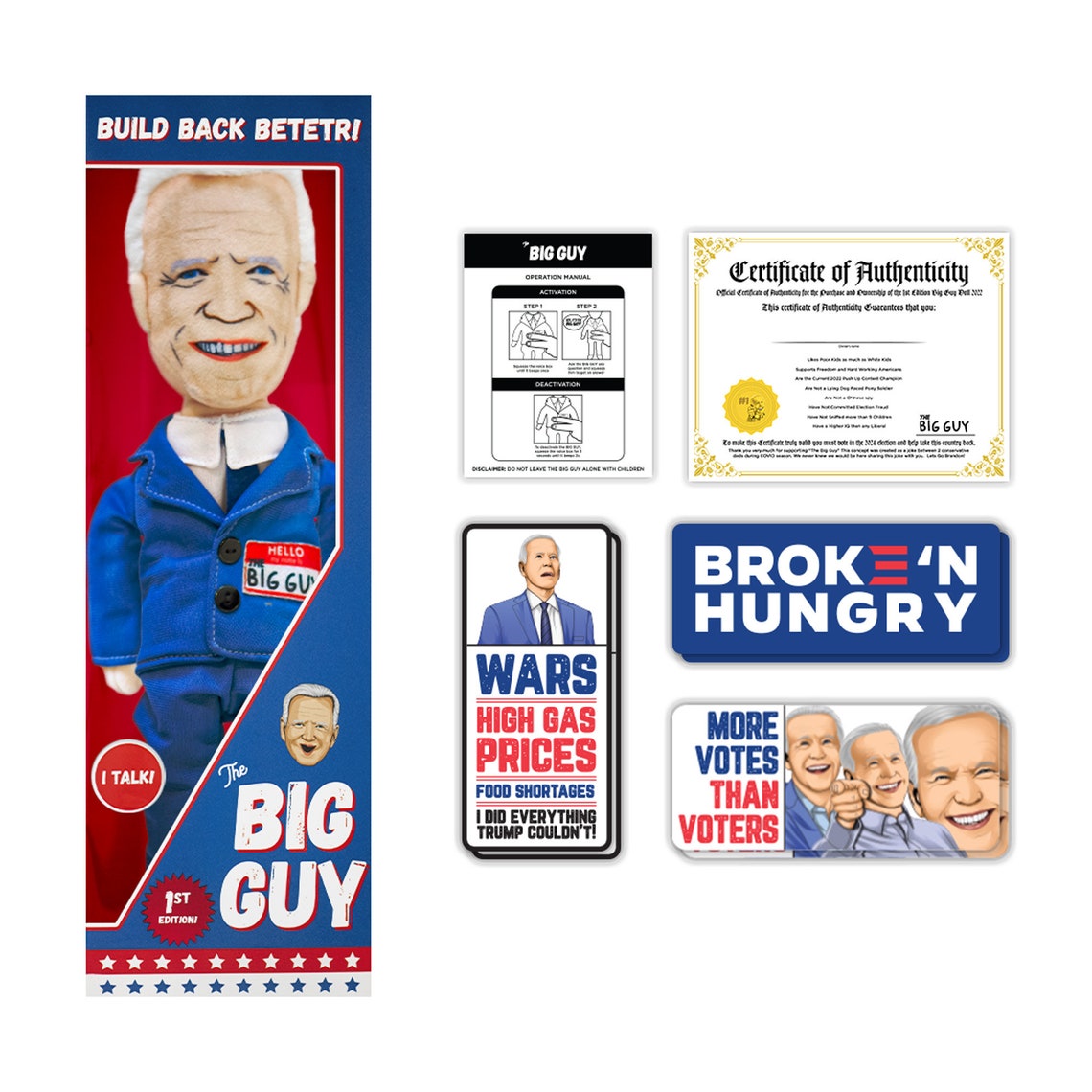 The Big Guy - Funny Joe Biden Doll - Etsy