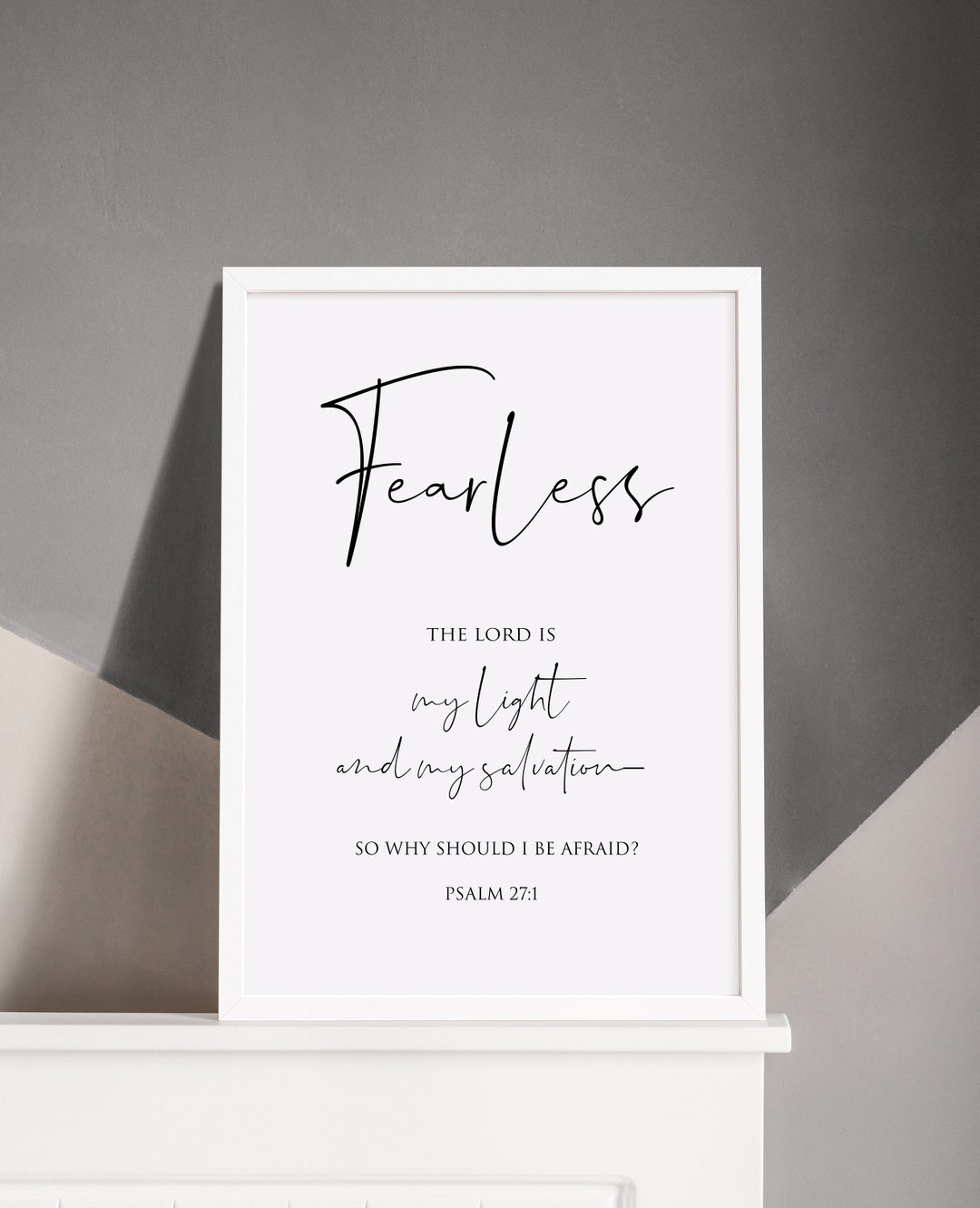 Psalm 27:1 Bible Verse Printable Art Scripture Digital Download bible ...