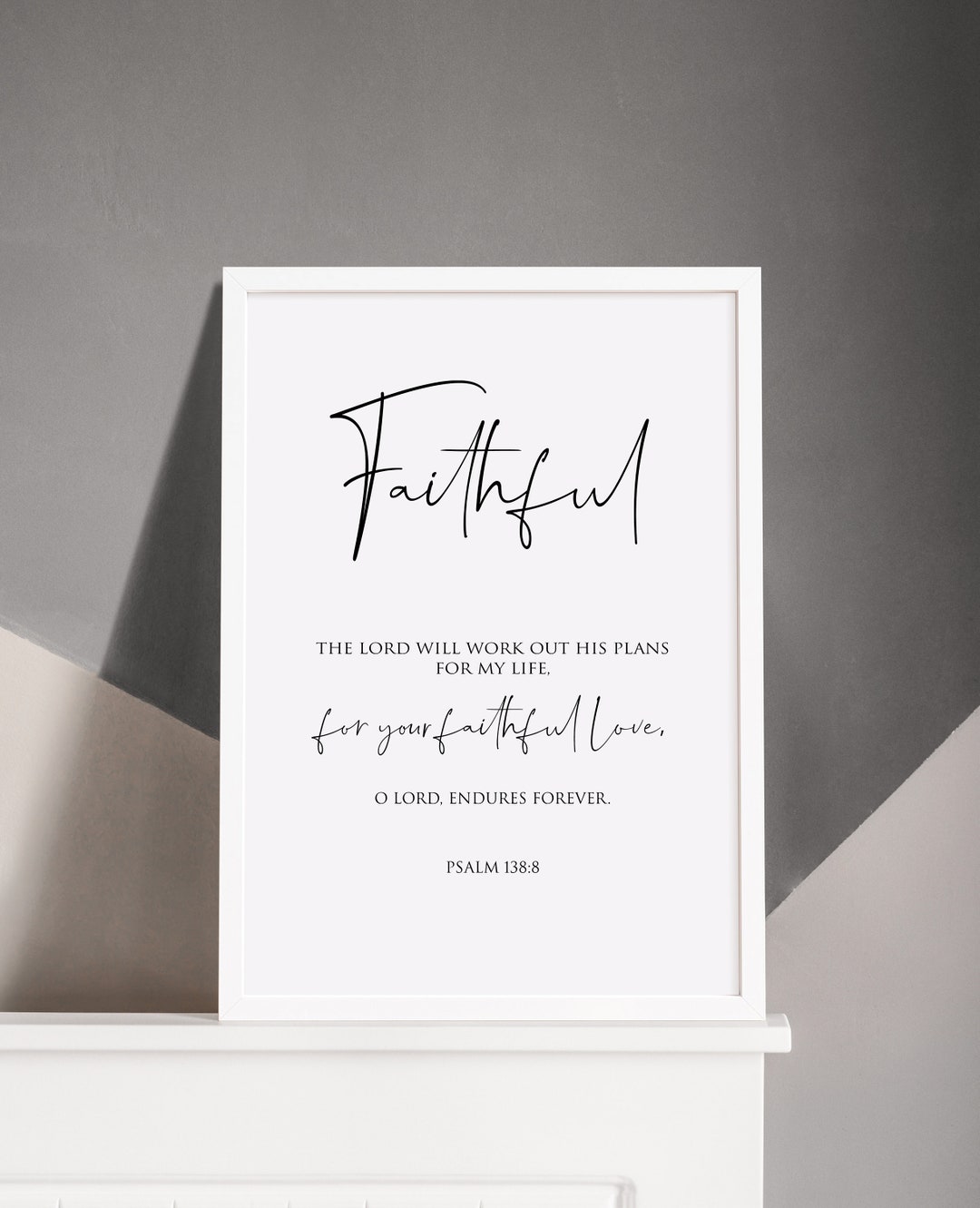 Psalm 138:8 Bible Verse Printable Art Scripture Digital Download bible ...