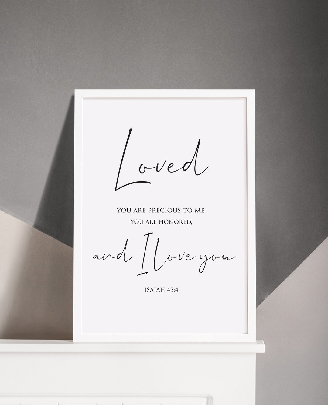 Isaiah 43:4 Bible Verse Printable Art Scripture Digital Download bible ...