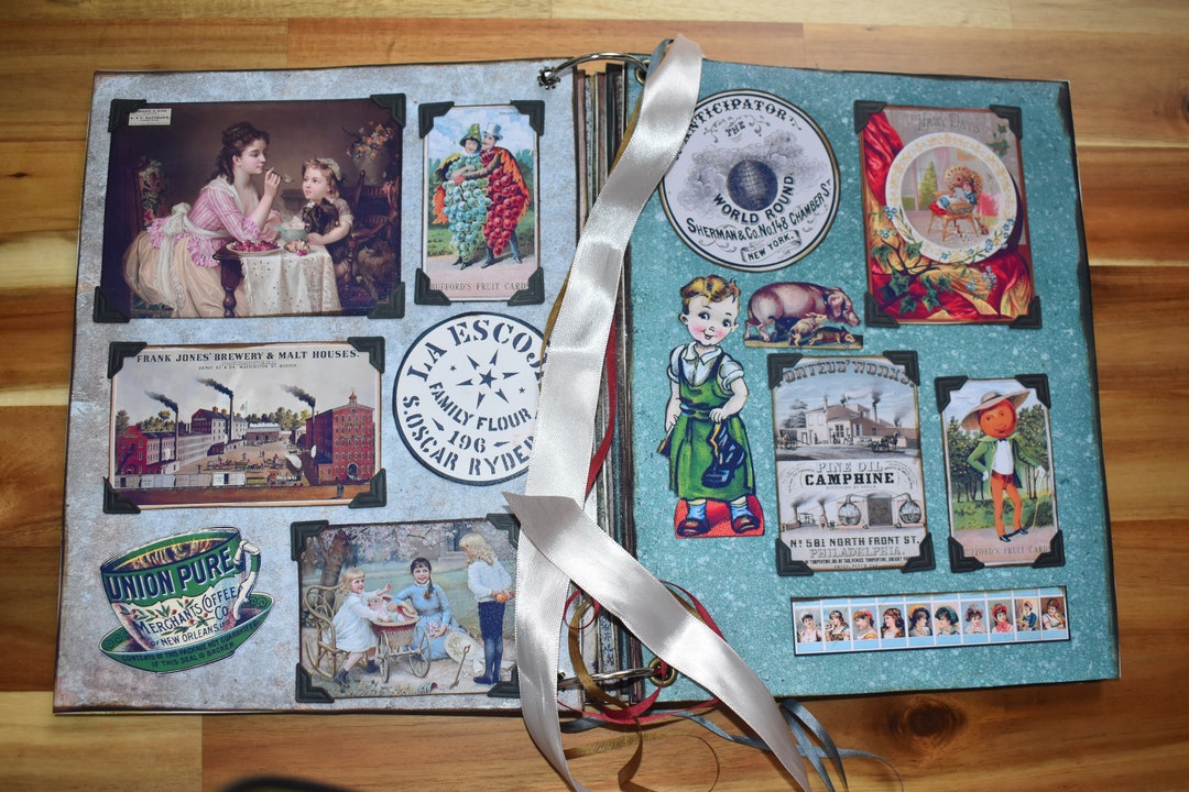 Massive Victorian DIY Ephemera Scrapbook Kit With 157 Pcs of Victorian ...